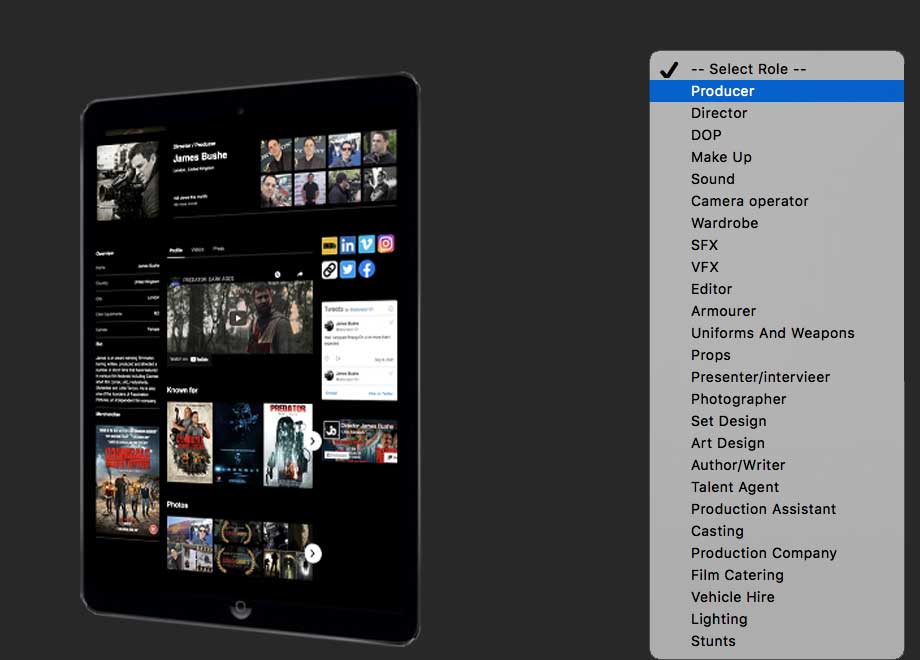 Casting Website For Actors | Artist Marketing Agency- vShowcards